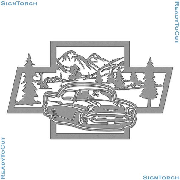 57 Chevy Car Plasma DXF SVG Files 32 Ready to Cut Designs for Cnc ...