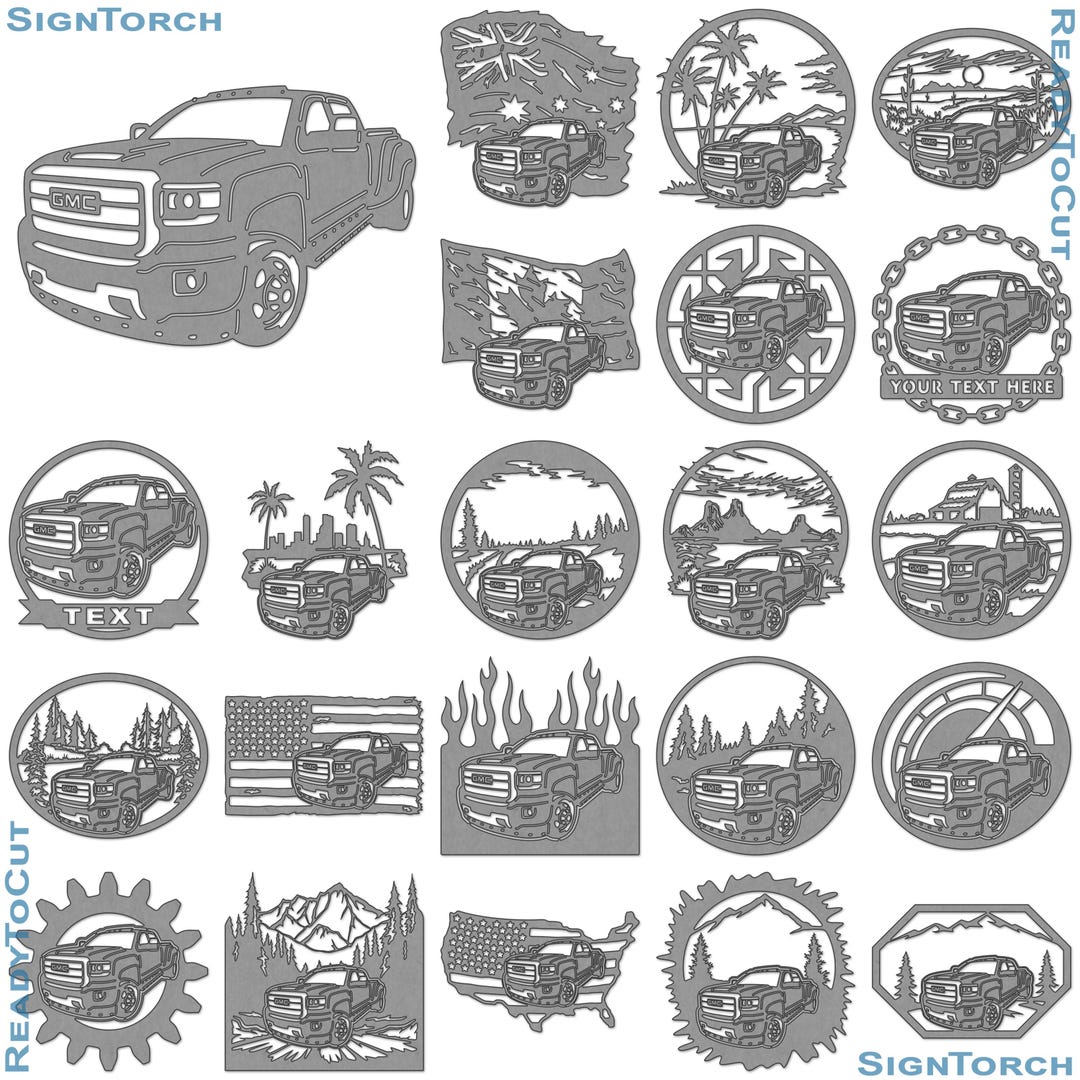 Truck Gmc Plasma DXF SVG Files 48 Ready to Cut Designs for Cnc Plasma ...