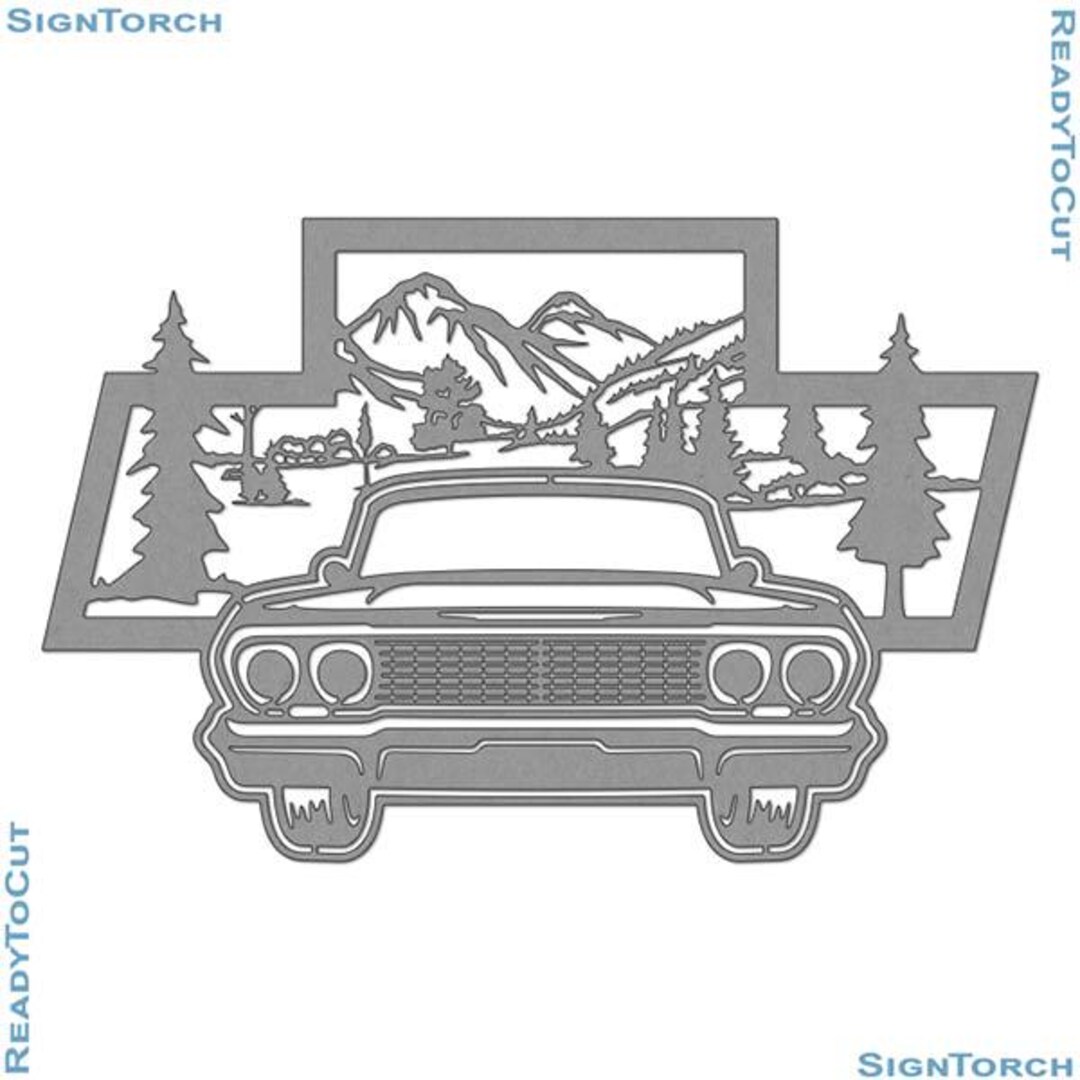 Impala 63 Car Plasma DXF SVG Files 21 Ready to Cut Designs for Cnc ...