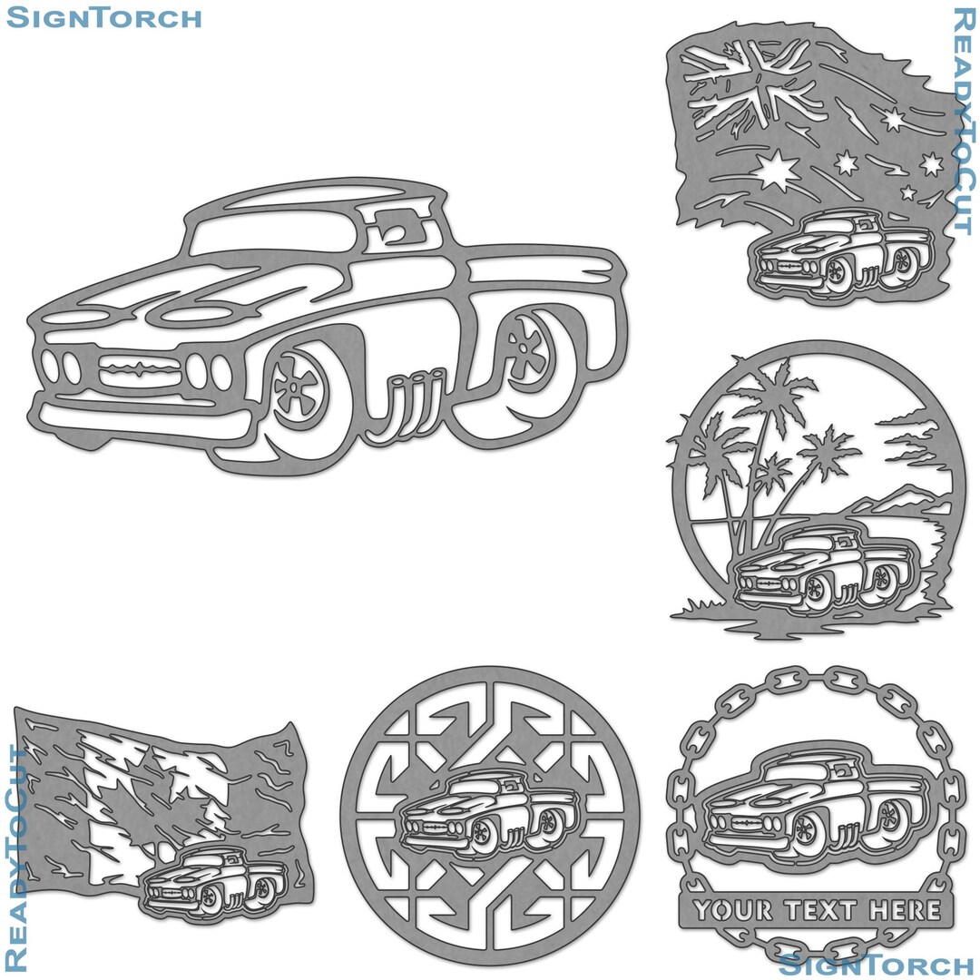 Rat Truck9 Ratrod Plasma DXF SVG Files 33 Ready to Cut Designs for Cnc ...