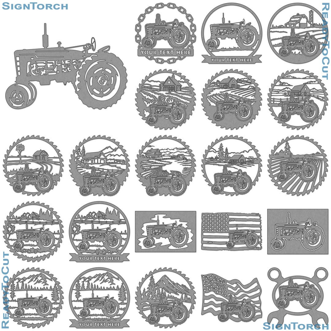 Farmall M Tractor Plasma DXF SVG Files 22 Ready to Cut Designs for Cnc ...