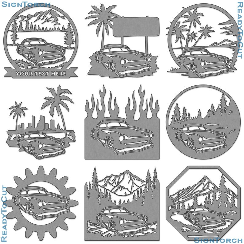 Chevy Deluxe Car Plasma DXF SVG Files 32 Ready to Cut Designs for Cnc ...