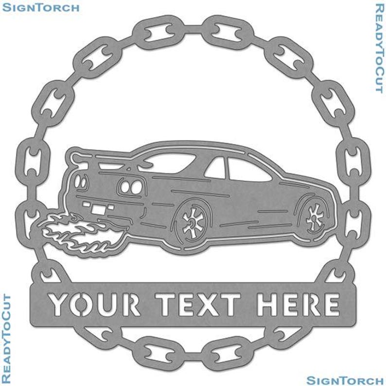 Nissan Gtr Fire Car Plasma DXF SVG Files 31 Ready to Cut Designs for ...