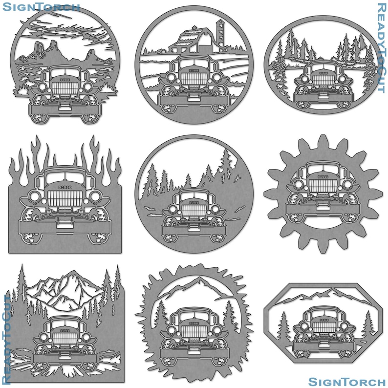 Dodge Power Wagon Truck Plasma DXF SVG Files 48 Ready to Cut Designs ...