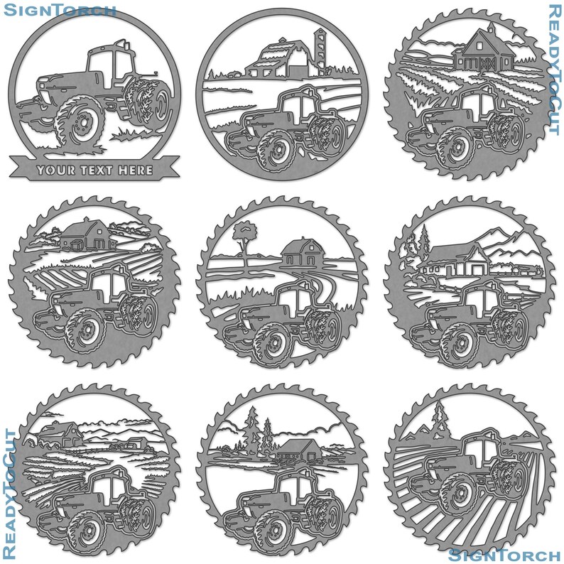 Case Ih Tractor Plasma DXF SVG Files 22 Ready to Cut Designs for Cnc ...