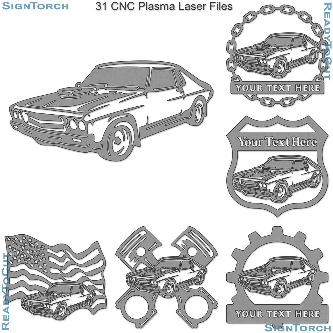 Monaro Car Plasma DXF SVG Files 31 Ready to Cut Designs for Cnc Plasma ...