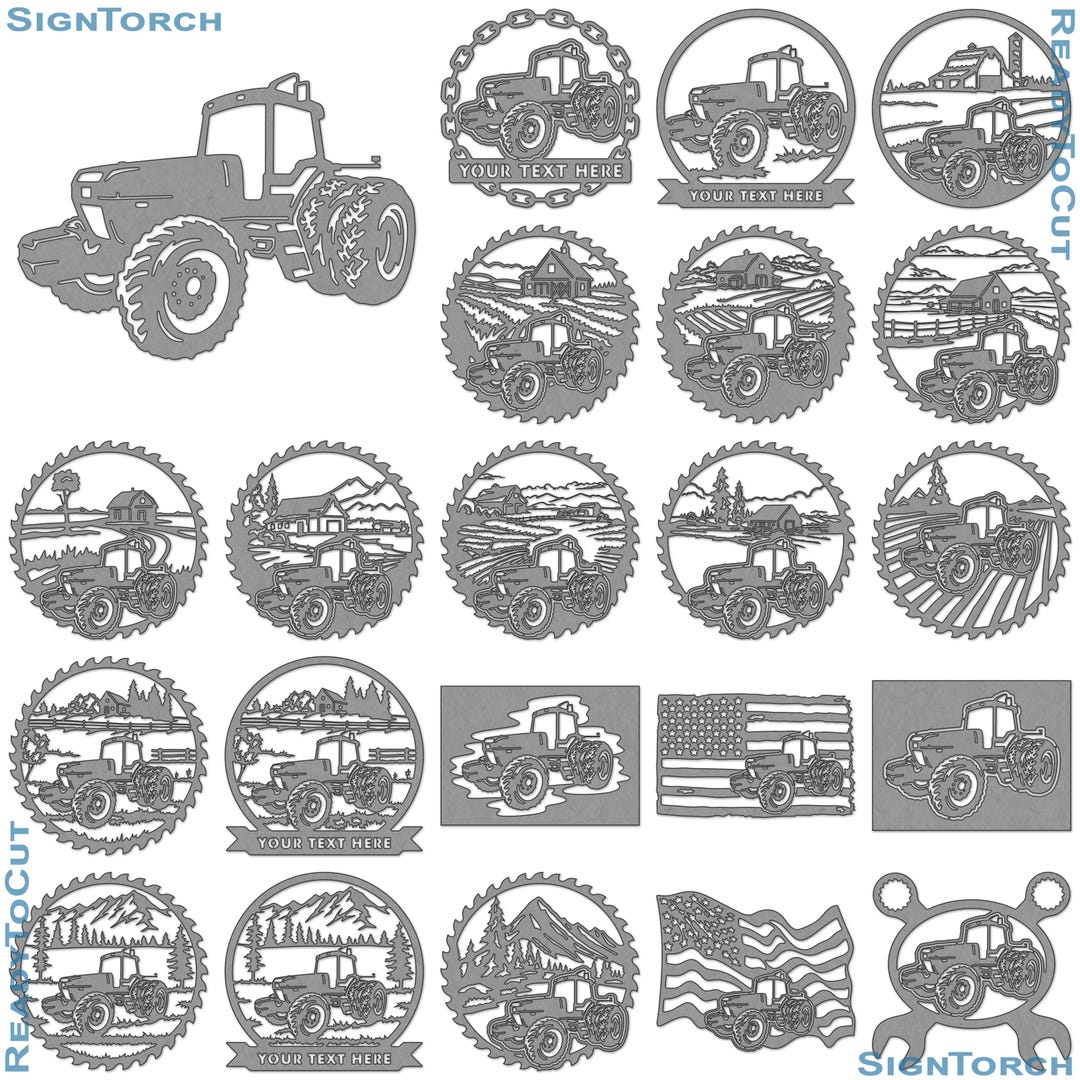 Case Ih Tractor Plasma DXF SVG Files 22 Ready to Cut Designs for Cnc ...