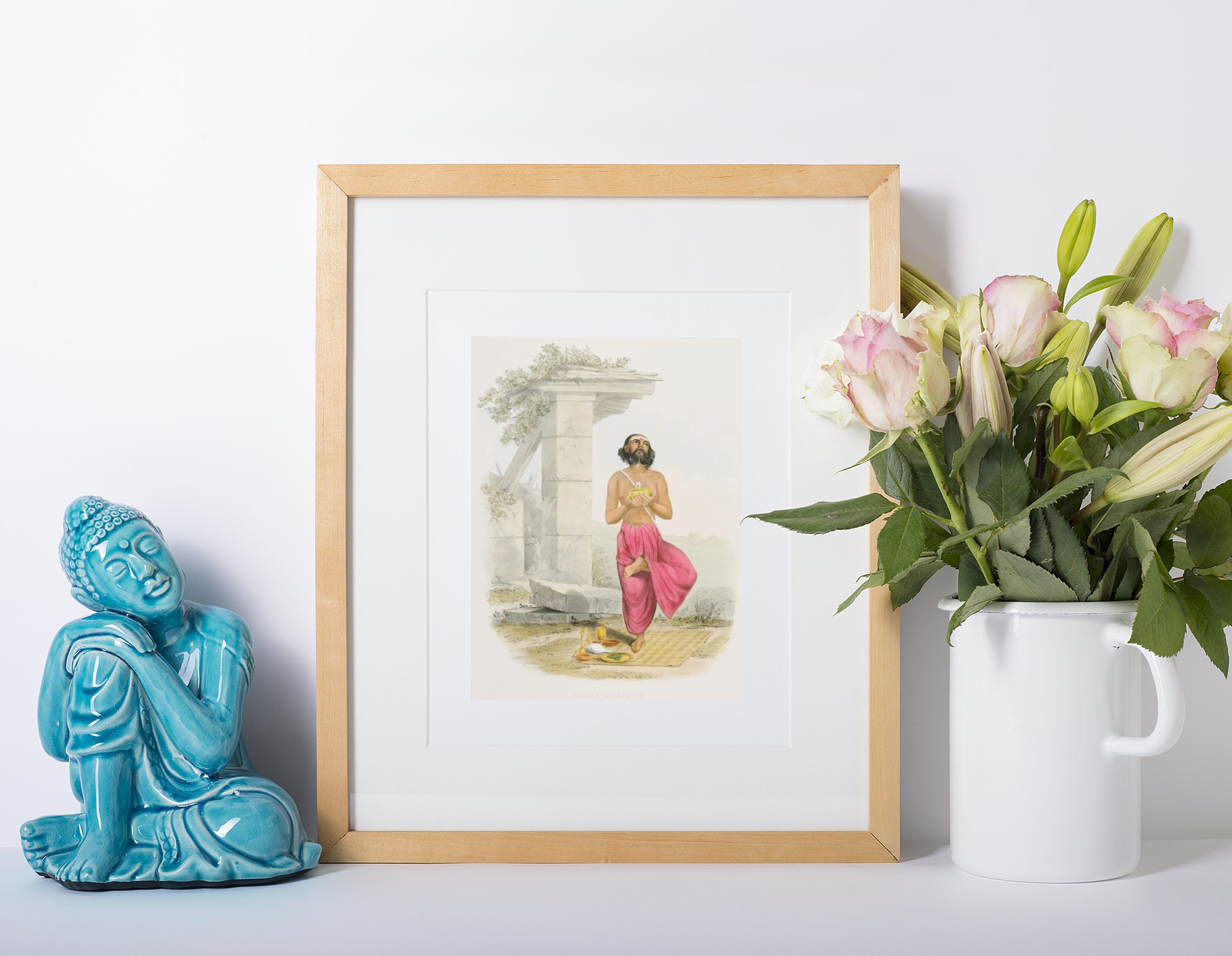 Vintage Yoga Art | Antique Yoga Wall Art | Yoga Studio Decor ...