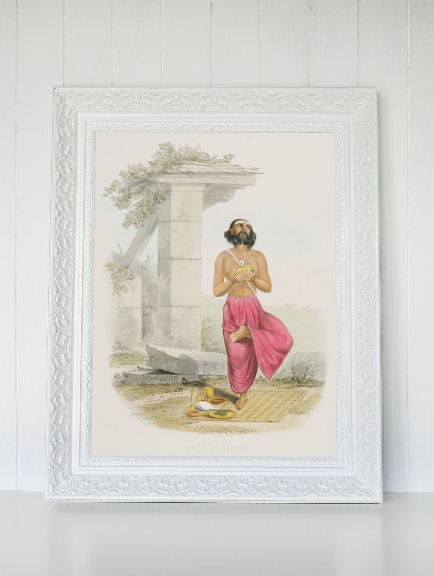 Vintage Yoga Art | Antique Yoga Wall Art | Yoga Studio Decor ...