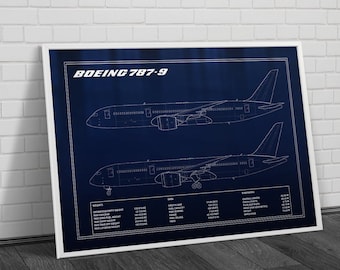 Boeing 787-9 Dreamliner Cockpit Poster - Etsy