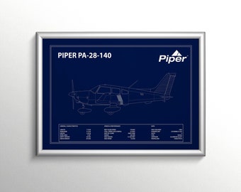 Piper PA-28 Warrior Cockpit Poster Piper PA-28 151/161 - Etsy