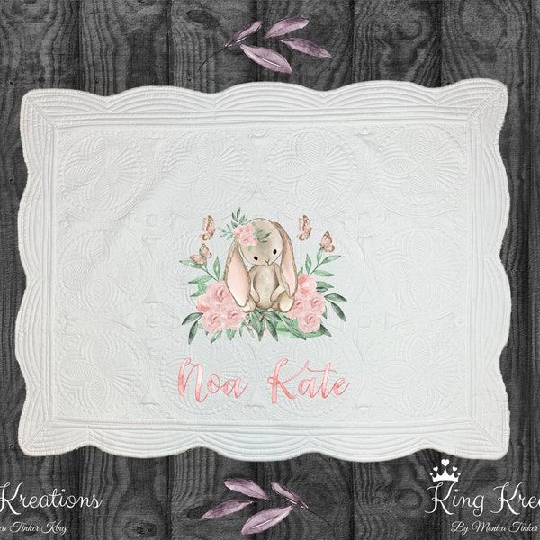 Bunny Baby Quilt - Etsy