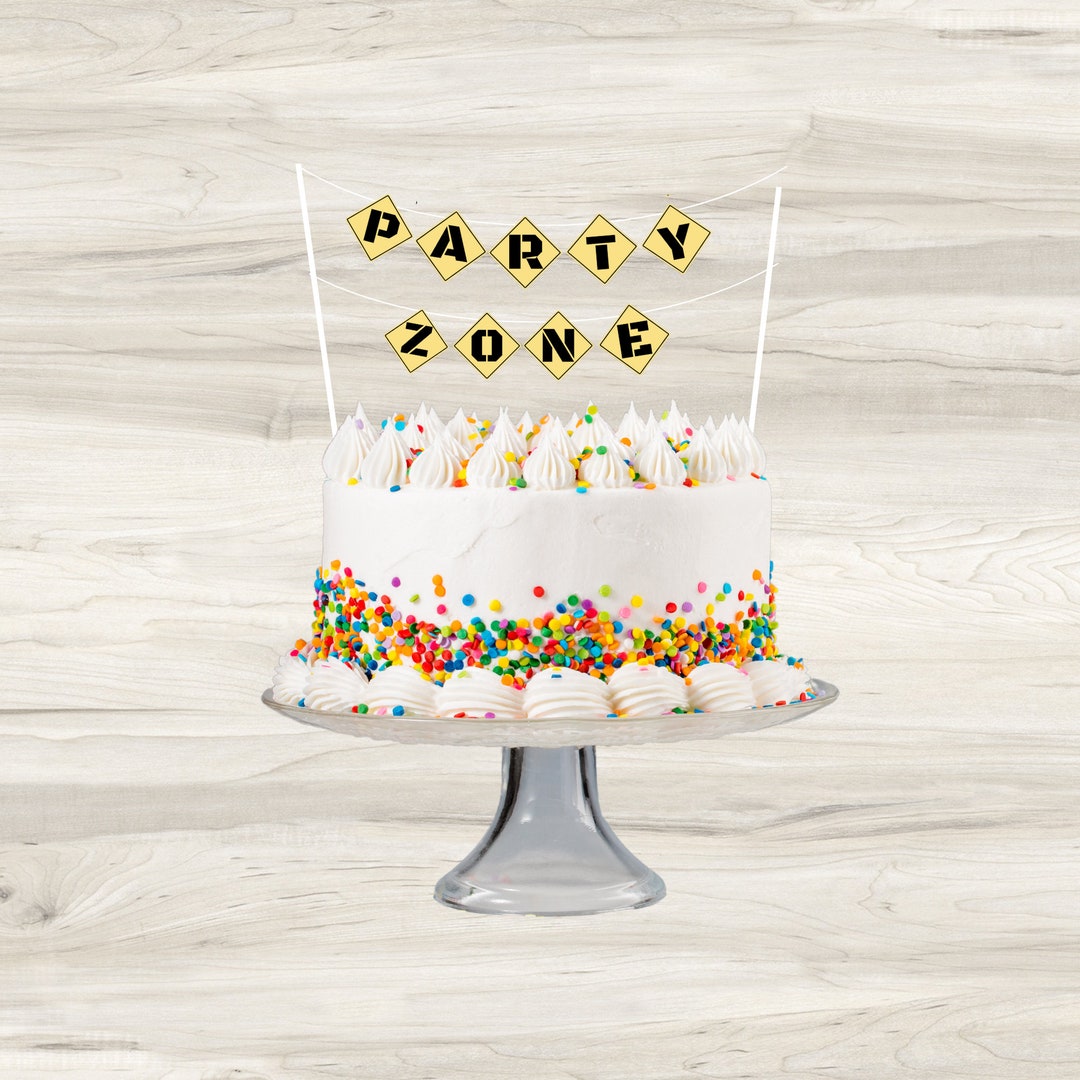 Construction Birthday Customizable Cake Cupcaketopper, Construction ...