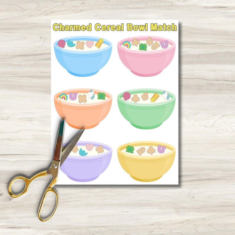 St. Patrick's Day Lucky Charms Inspired Charmed Cereal Shape Worksheet ...