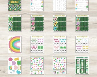 St. Patrick's Day Lucky Charms Inspired Charmed Cereal Shape Worksheet ...