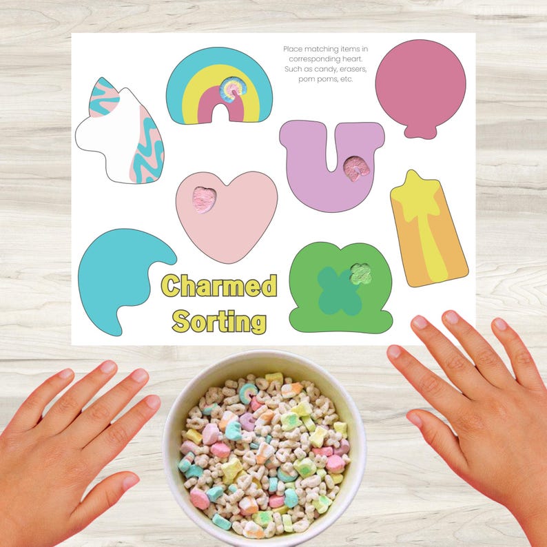 St. Patrick's Day Lucky Charms Inspired Charmed Pattern and Number ...