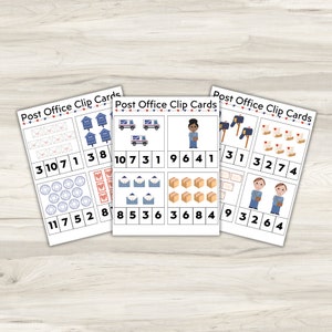 Post Office Printables Worksheet Set, Dramatic Play and Educational ...