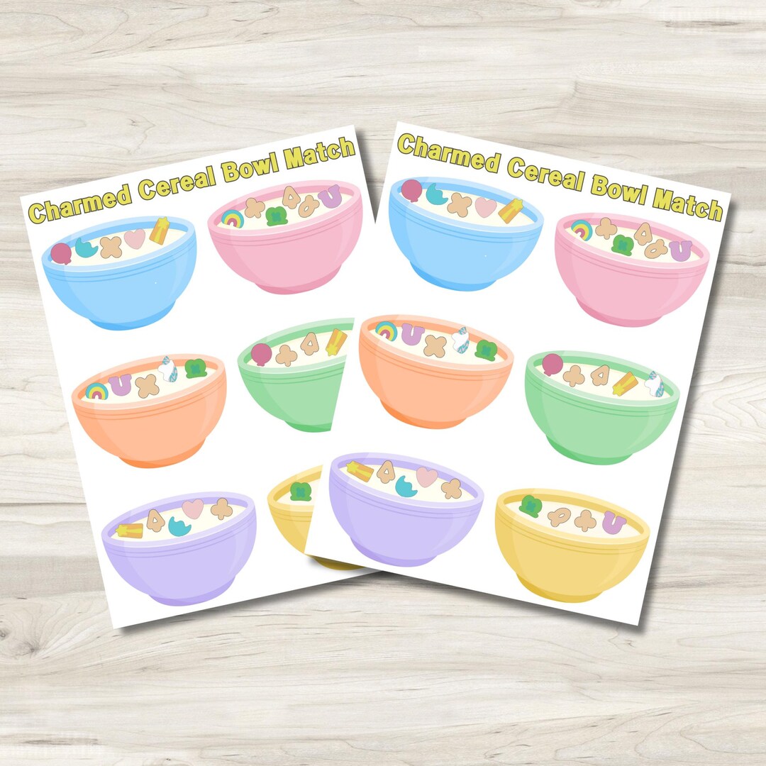 St. Patrick's Day Lucky Charms Inspired Charmed Cereal Shape Worksheet ...