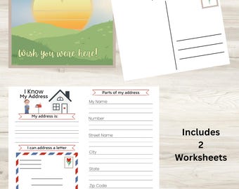 Post Office Printables Worksheet Set, Dramatic Play and Educational ...