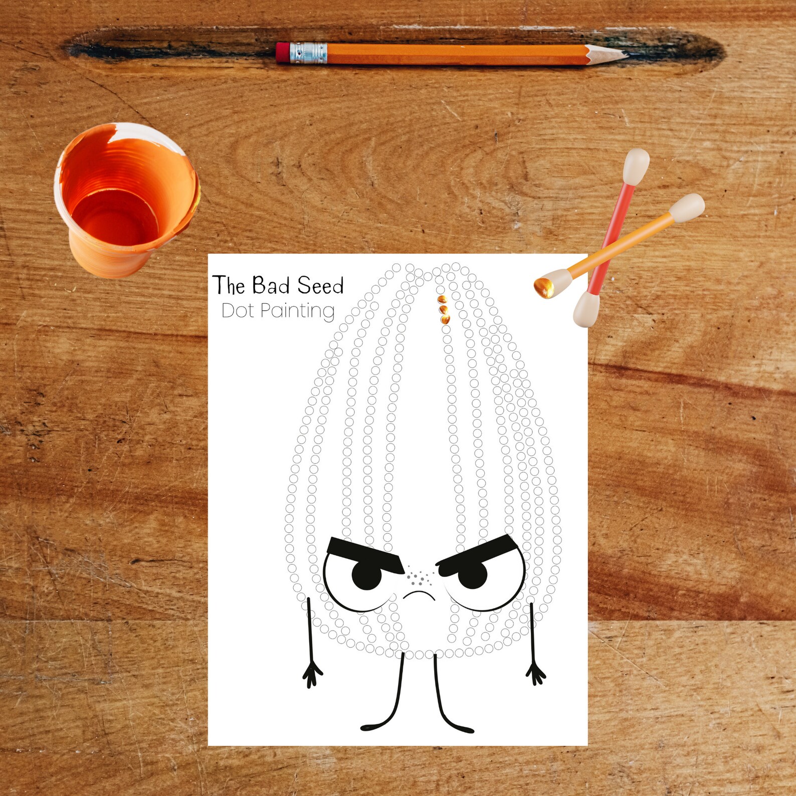 The Bad Seed Inspired Book Based Activity Printables, Ready to Print ...
