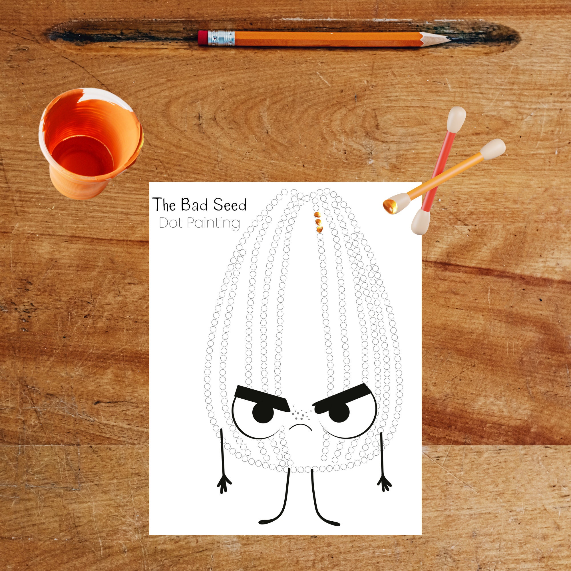 The Bad Seed Inspired Book Based Activity Printables, Ready to Print ...