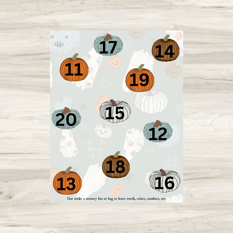 Boo Crew Ghost Sensory Bin Printables Digital Download - Etsy