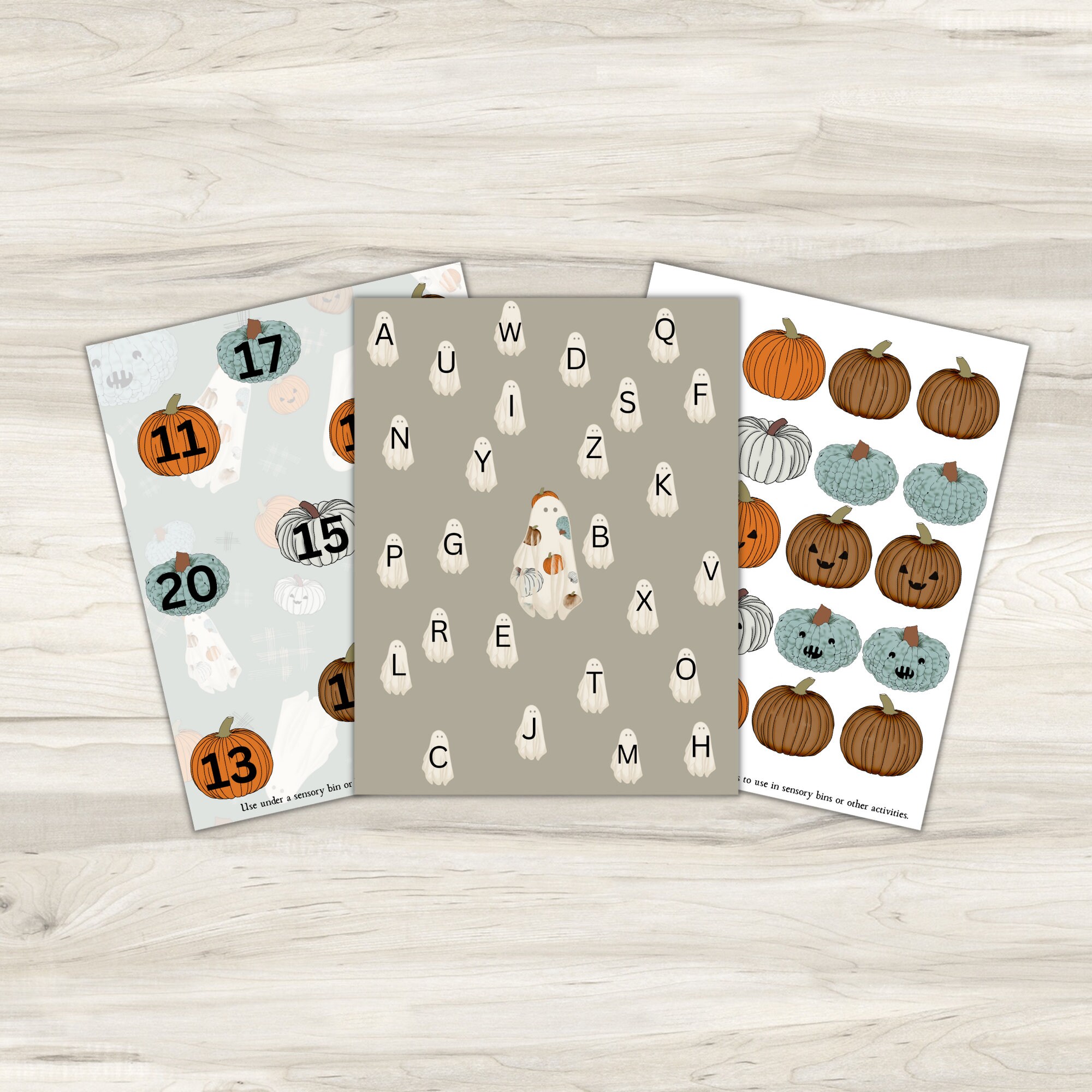 Boo Crew Ghost Sensory Bin Printables Digital Download - Etsy