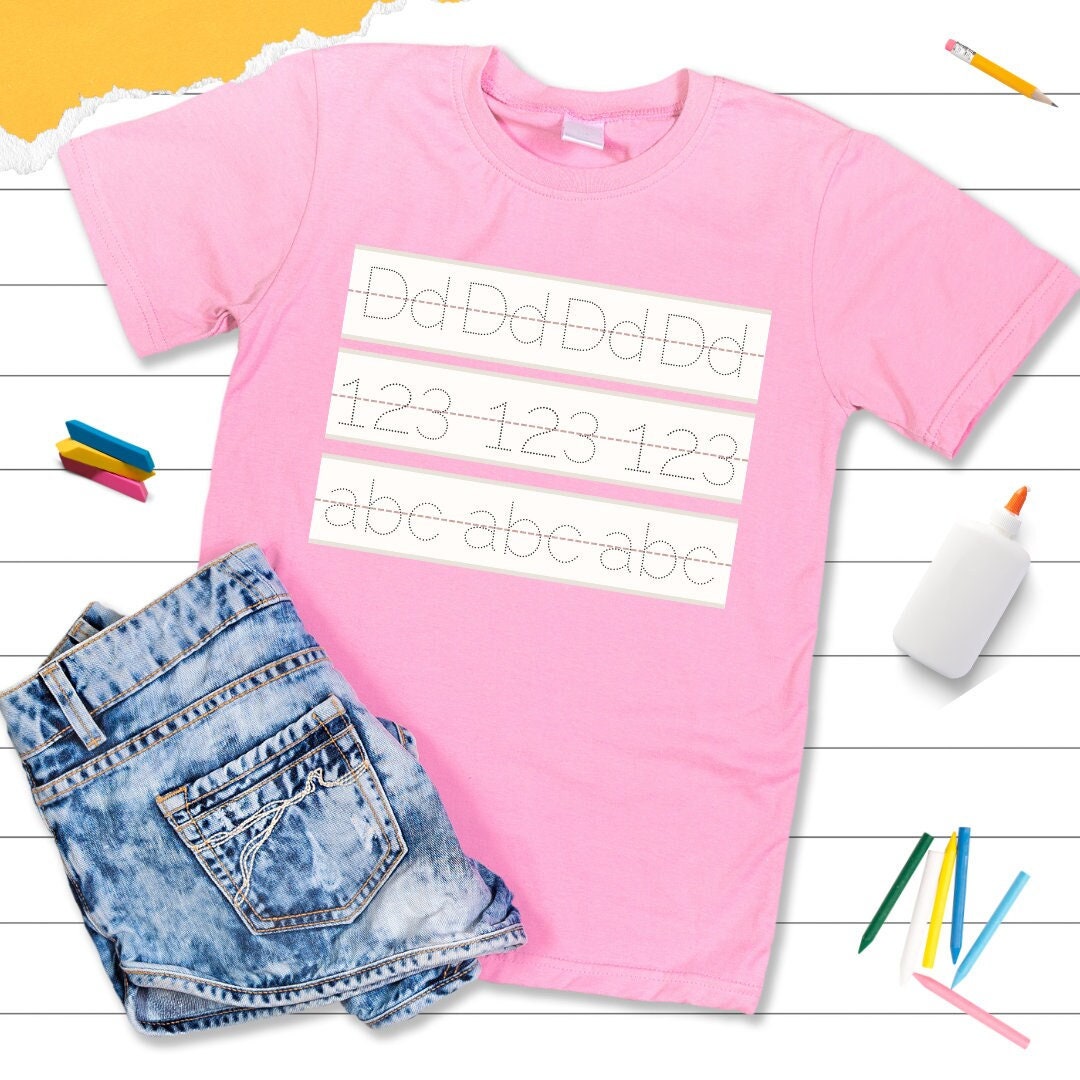 Letter D Back to School Custom Alphabet Toddler Short Sleeve - Etsy