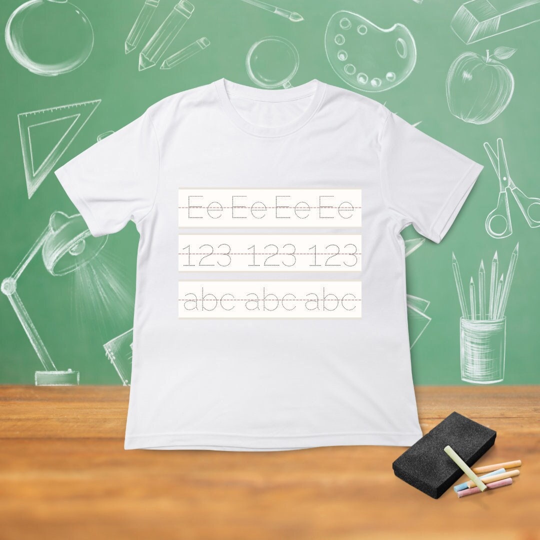 Letter E Back to School Custom Alphabet Toddler Short Sleeve - Etsy