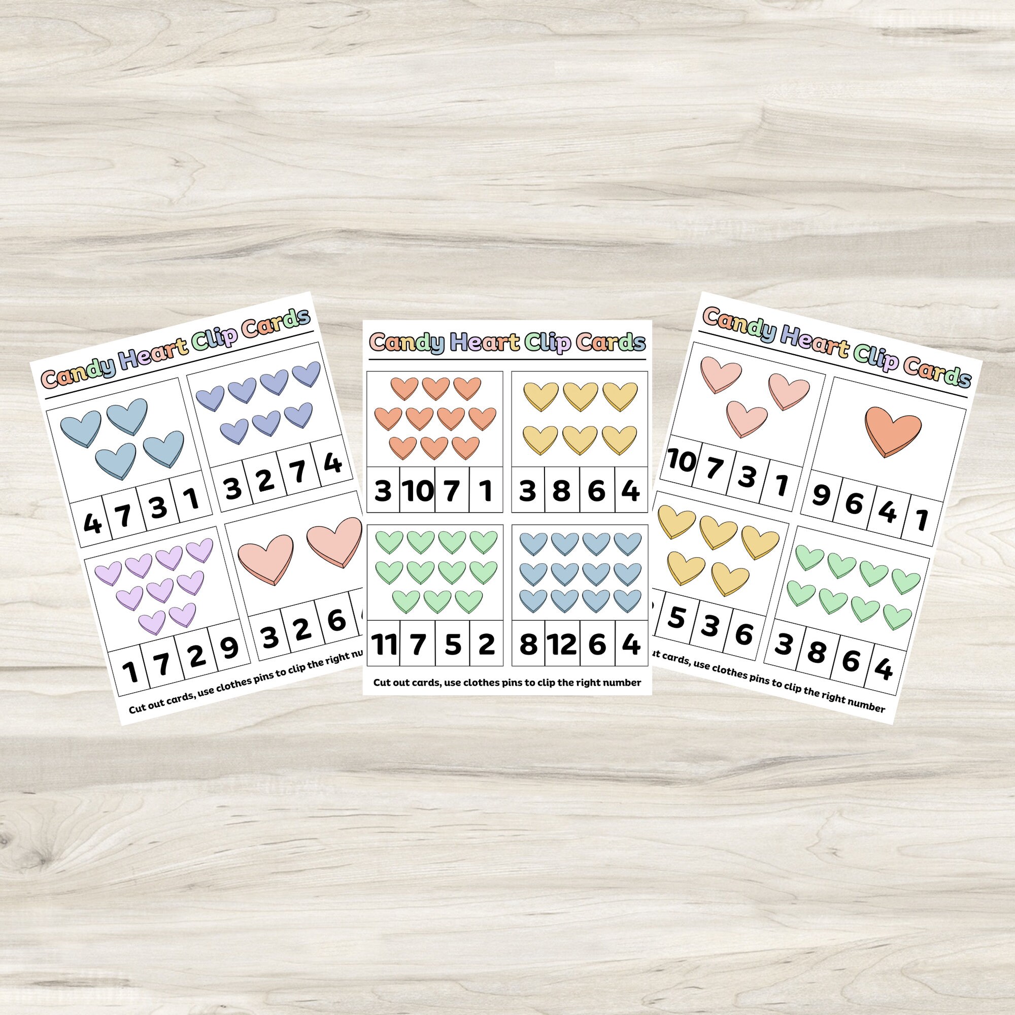 Valentine's Day Conversation Hearts Worksheets, Printable Digital ...