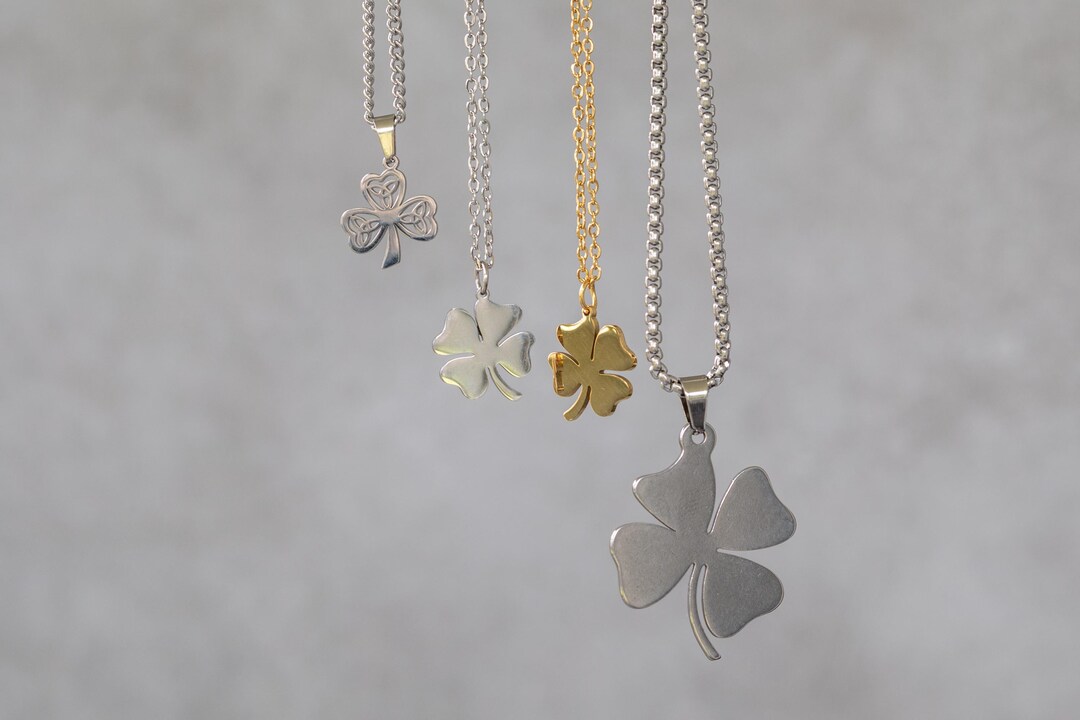 Celtic, Shamrock, Irish Four-leaf Clover Necklaces and Pendants - Etsy