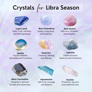 Libra Zodiac Gemstone Crystal Bracelet - Etsy
