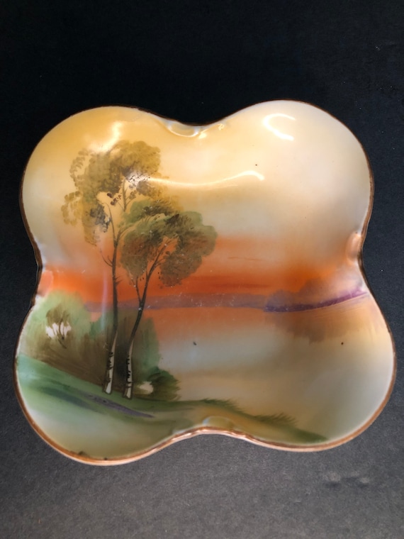 Nippon Hand-painted Vintage Dish - Etsy