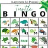 Turtle Bingo Game for Children and Adults, Bingo Game With Pics of ...