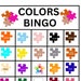 Color Bingo Game for Child, Color Bingo Game for Classroom, Printable ...