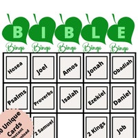New Testament Bible Bingo, Bible Bingo for Kids, Printable Bible Game ...