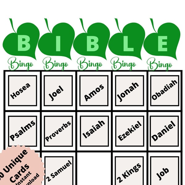 New Testament Bible Bingo, Bible Bingo for Kids, Printable Bible Game ...