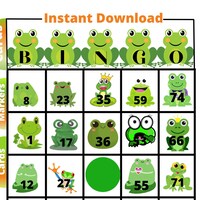 Animal Bingo Game for Children, Printable Kids Bingo, Instant Animal ...
