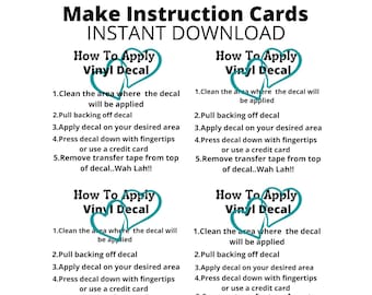 How to Apply a Decal, Decal Instructions, Care Instructions, DIY ...