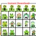 Frogs Printable Large Bingo Cards, Bingo Game Bundle to Play/instantly ...