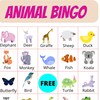 Animal Bingo for Kids, Printable Large Bingo Cards With Animals, Play ...
