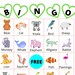 Animal Bingo for Kids, Animal Bingo Game for Children, Bingo Calling ...