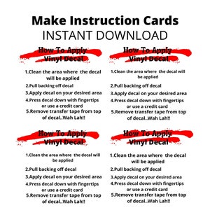 Decal Application Guide, Instant Download - Step-by-step Instructions ...