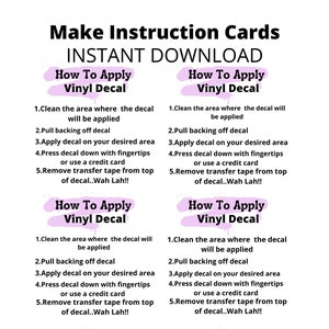 How to Apply a Decal, Decal Instructions, Care Instructions, DIY ...