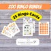 Zoo Bingo Game, Bingo Game With Animals to Instantly Download Print and ...