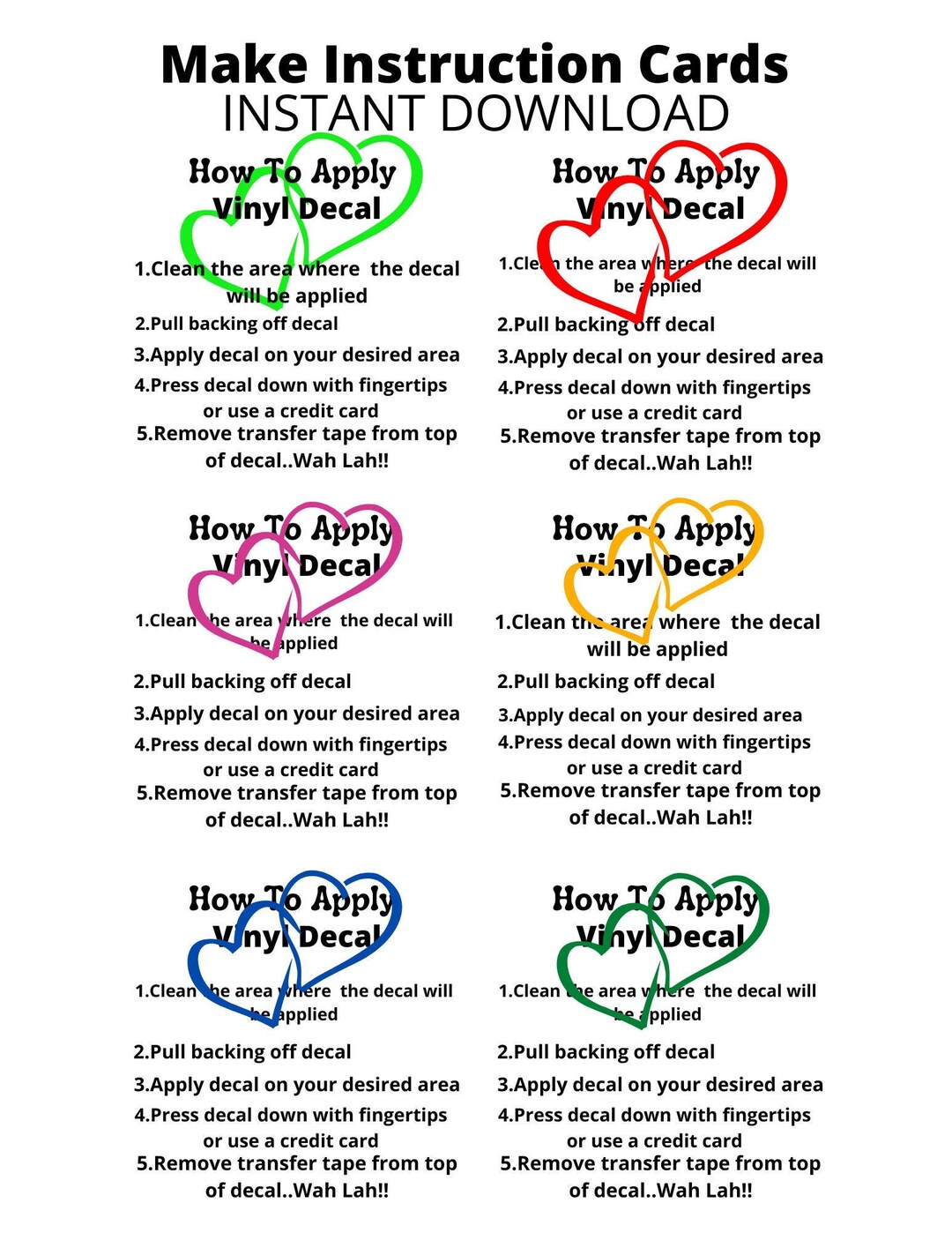 How to Apply a Decal, Decal Instructions, Care Instructions, DIY ...