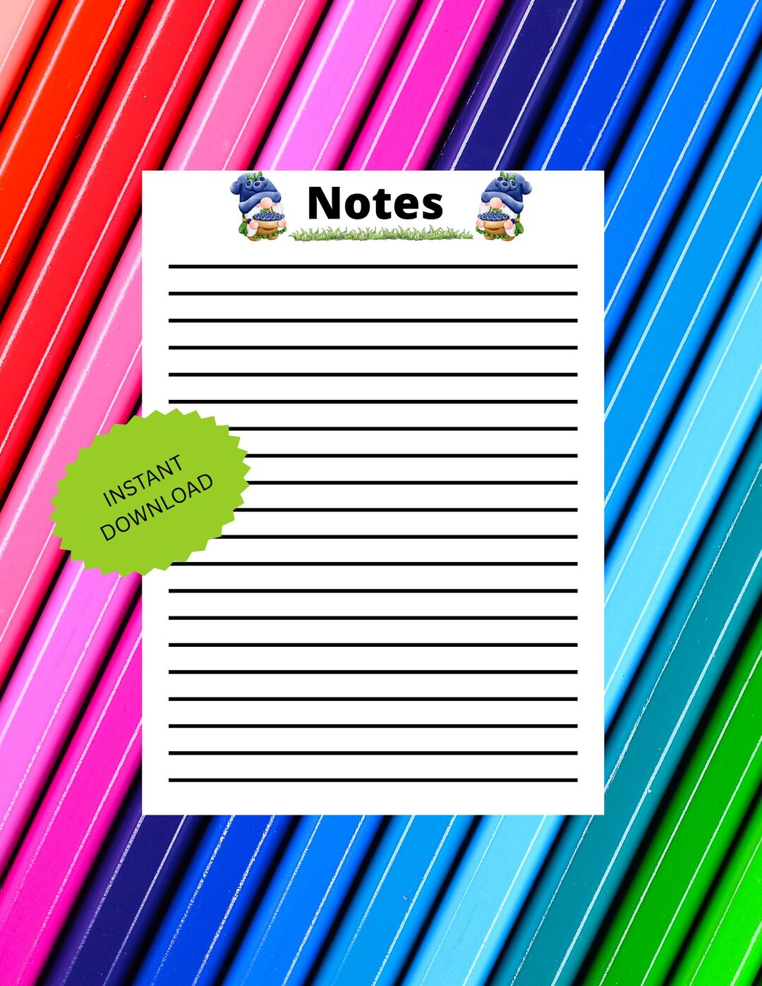 Letter Writing Paper, Cute Note Page, Lined Notepad, Lined Note Paper ...