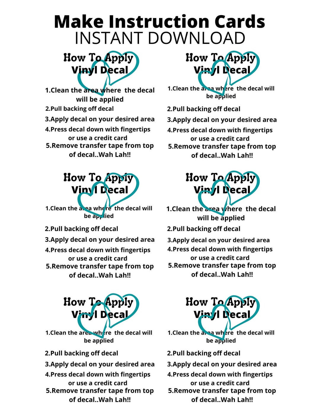 How to Apply a Decal, Decal Instructions, Care Instructions, DIY ...