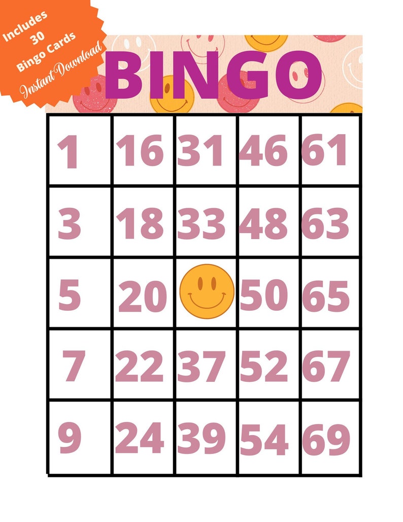 BINGO Game Bundle, Play BINGO Instantly, Large BINGO Cards, Print and ...