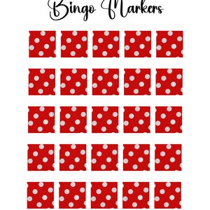 Lady Bug Bingo Calling Cards, Printable Kids Bingo, Instant Animal ...